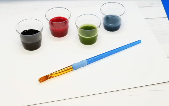 Homemade Paint from Nature for Kids - Hands-On Teaching Ideas