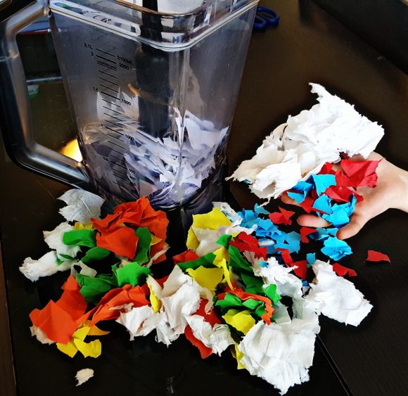 Easy DIY Recycled Crafts for Kids Making Recycled Paper