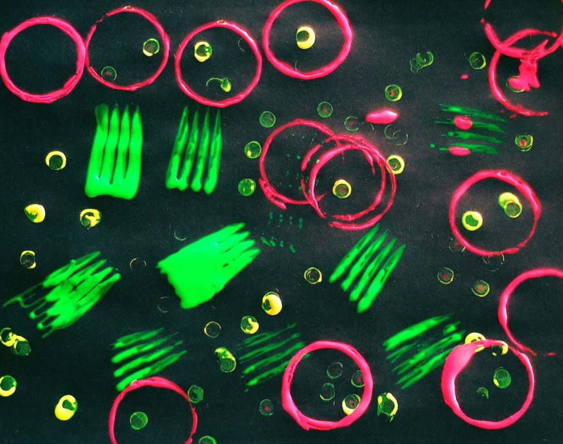 Neon Glow Painting for Kids