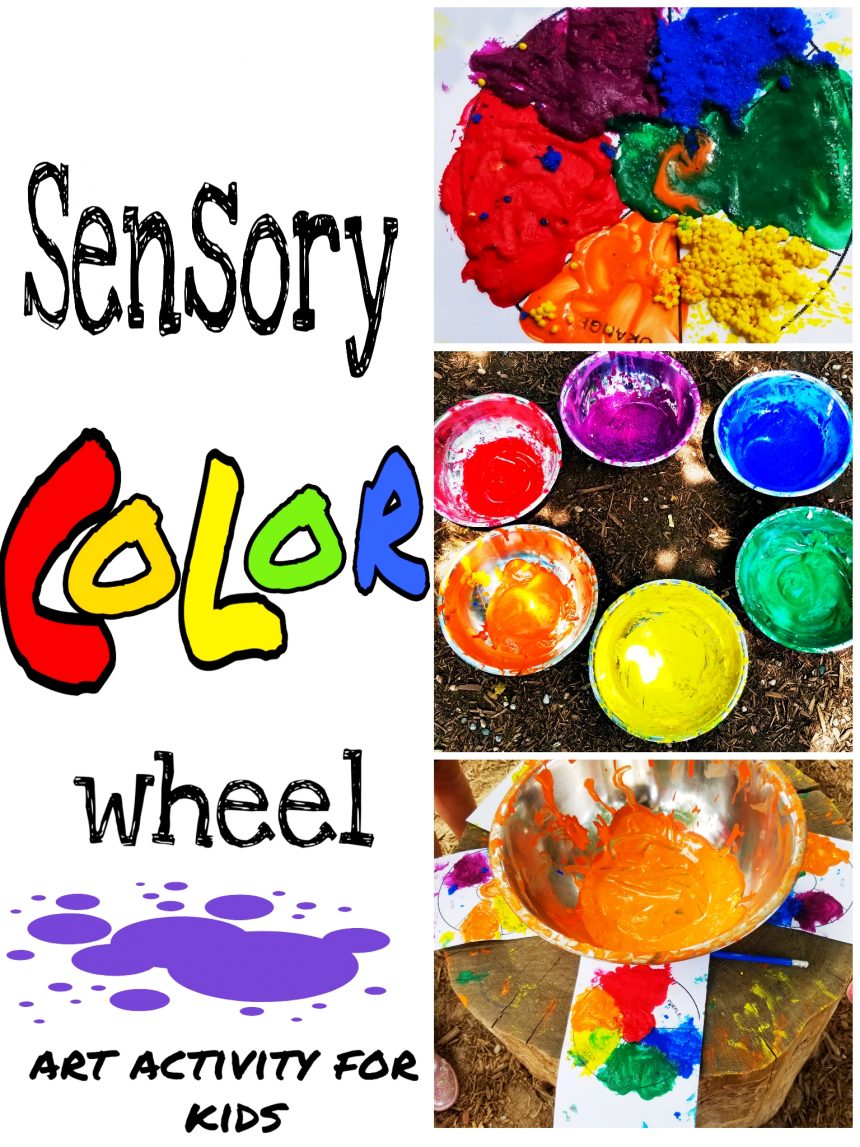 Fun Sensory Play for Kids - Color Wheel Art - Hands-On Teaching Ideas