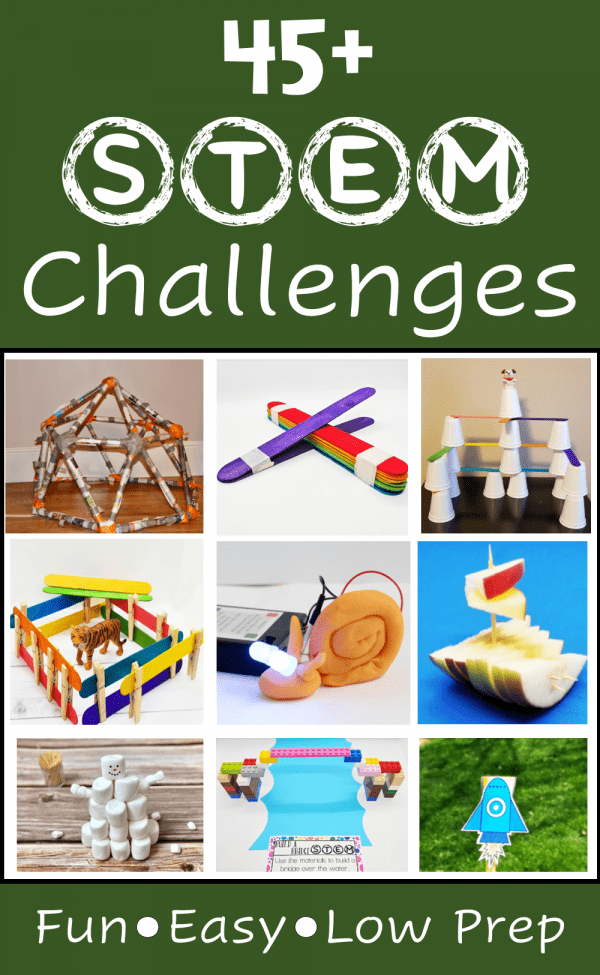 45+ STEM Challenge Ideas for Kids to do at Home or School