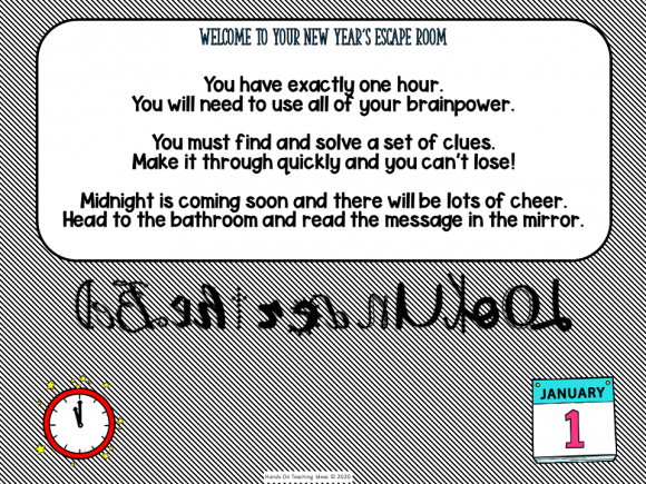 Escape Room Puzzles for New Year's Eve - Hands-On Teaching Ideas