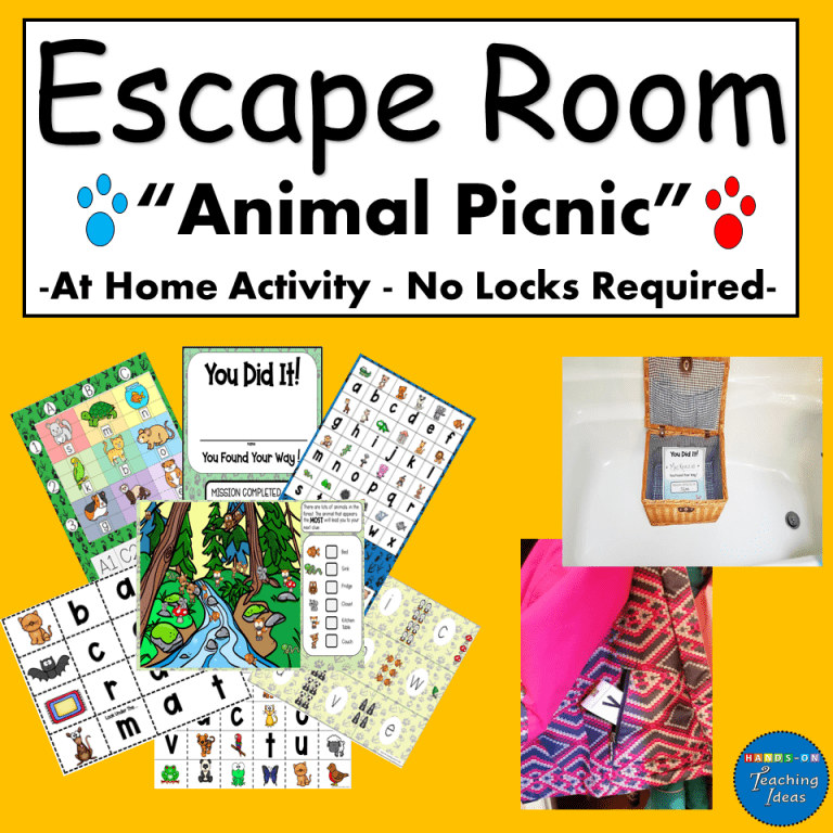 Escape Room "Animal Picnic" Print and Go - Hands-On Teaching Ideas