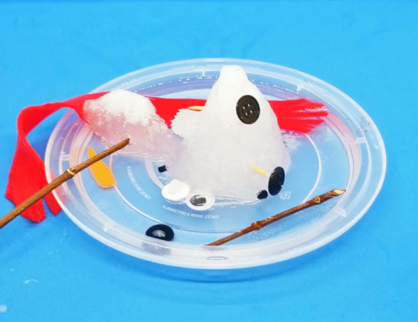 Melting Snowman Easy Science Experiments - Hands-On Activity