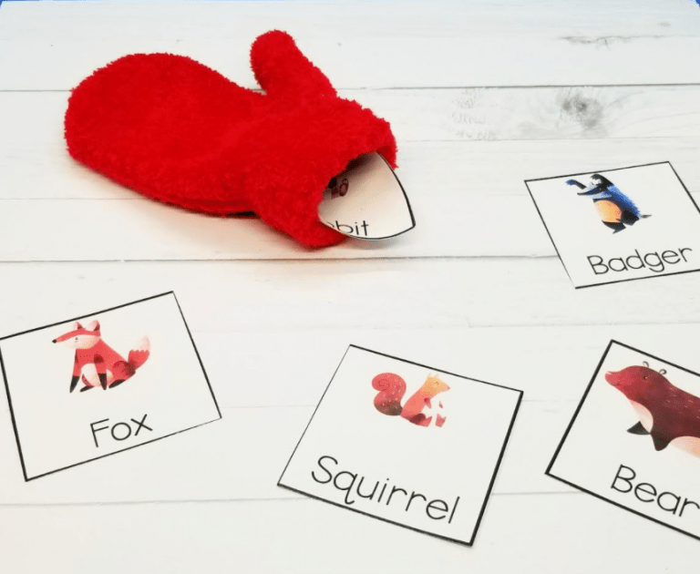 The Mitten Activity and Animals (Free Printables)
