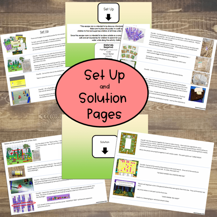 Camping Theme Escape Room - Camping Trip Activity - Hands-On Teaching Ideas