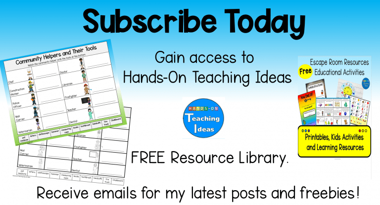 Community Helpers and Their Tools Activity Ideas