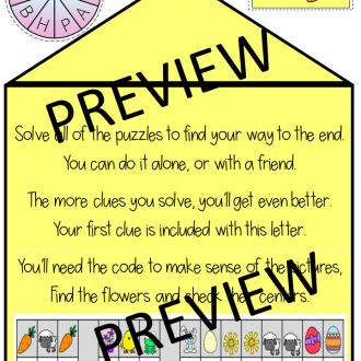 Easter - Spring Printable Escape Room - Hands-On Teaching Ideas