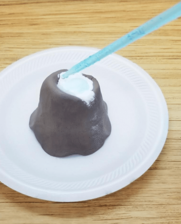 Clay Volcano Experiment for Kids - Hands-On Teaching Ideas