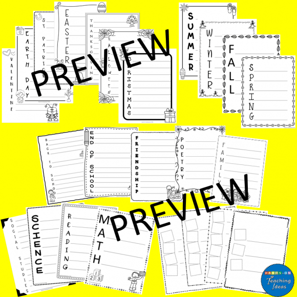 Acrostic Poem Templates for a Variety of Holidays Subjects and Seasons ...