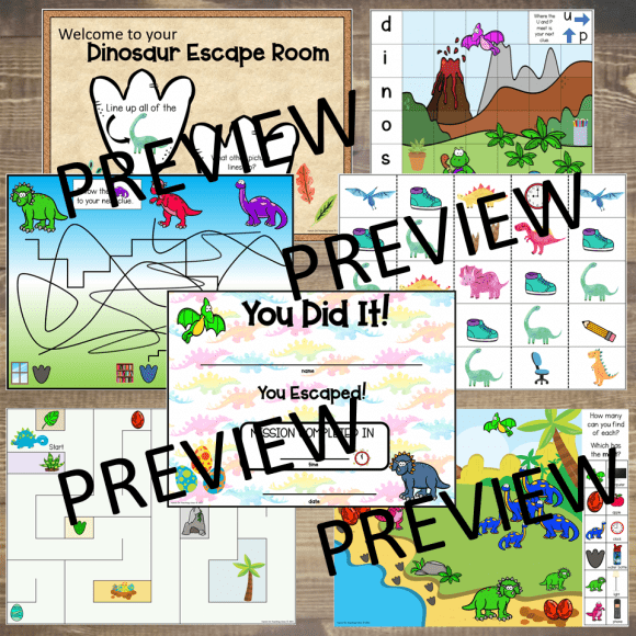 Dinosaur Escape Room Activity - Hands-On Teaching Ideas