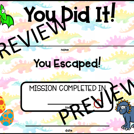 Dinosaur Escape Room Activity - Hands-On Teaching Ideas