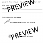 Estimation Station Activity Worksheets - Hands-On Teaching Ideas
