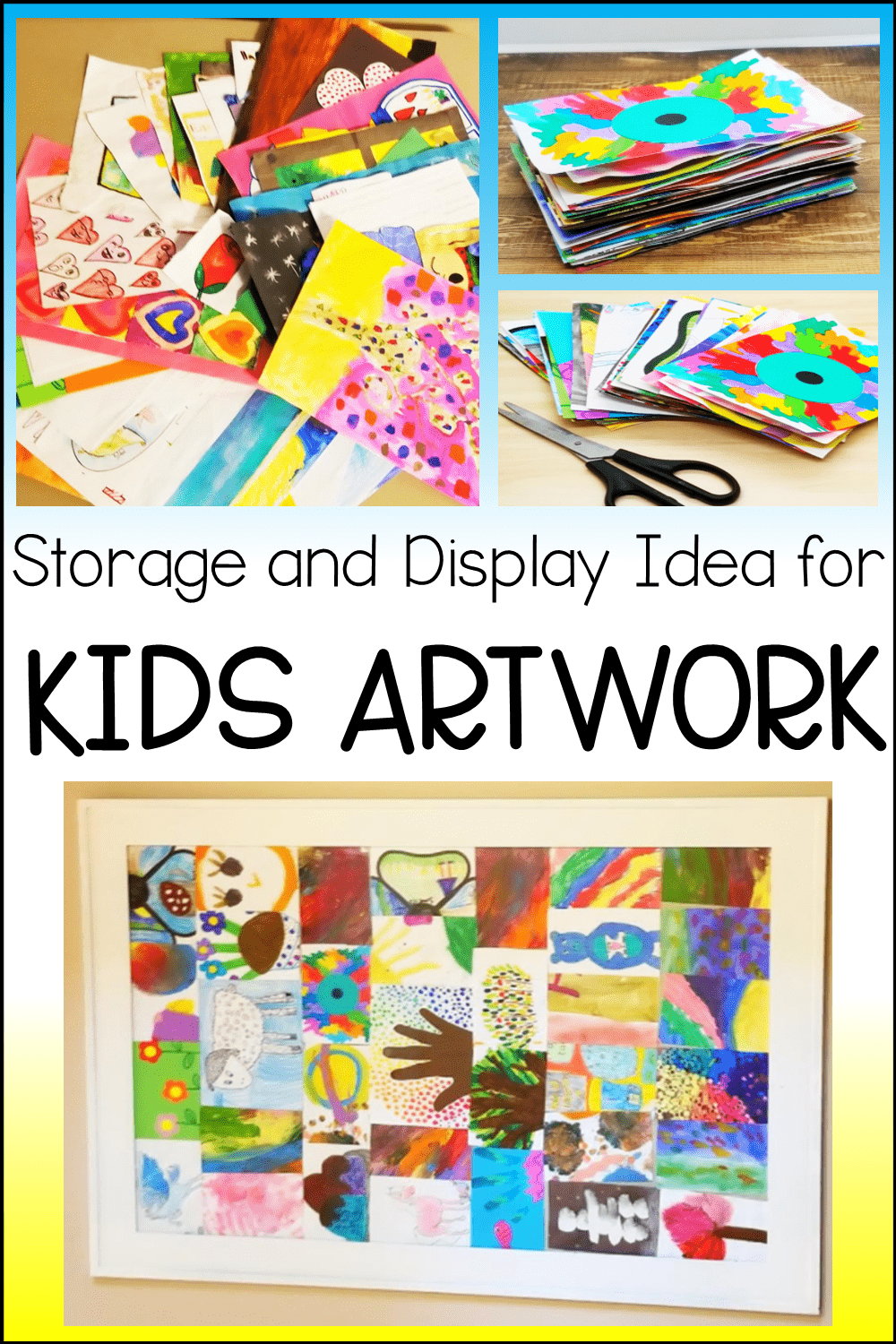 Creative Ways to Store and Display Kids Artwork - Organization