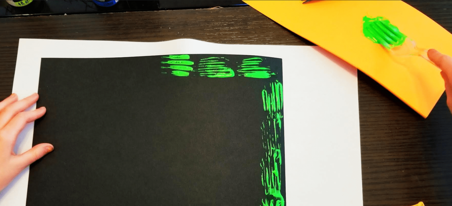 Neon Glow Painting for Kids