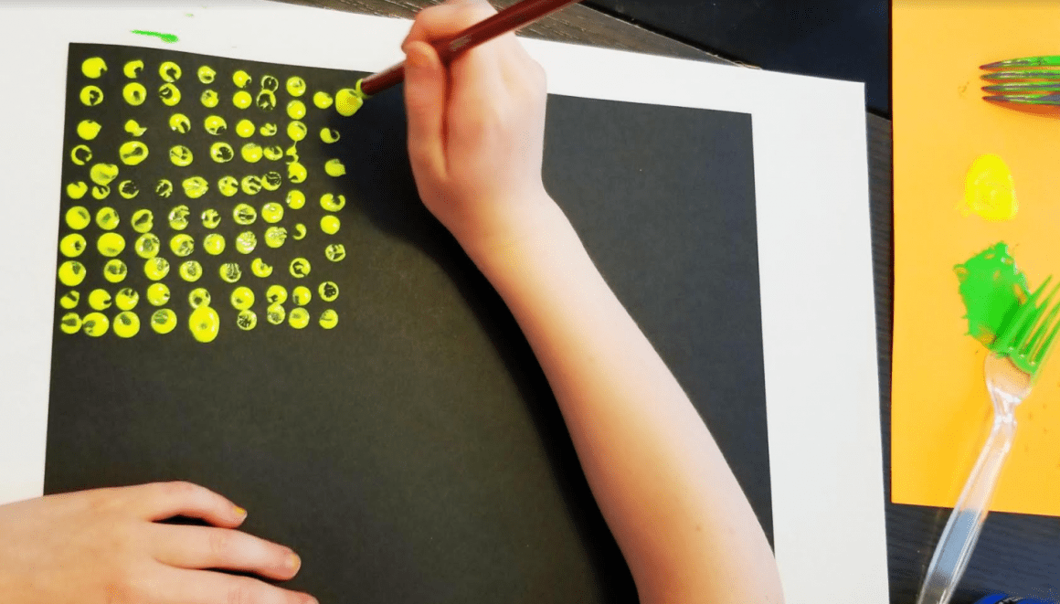 Neon Glow Painting for Kids