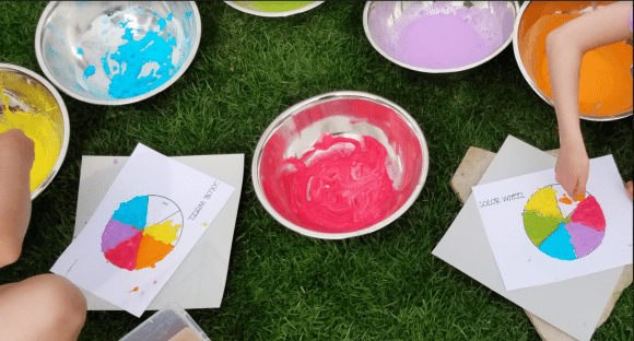 Fun Color Wheel Ideas and Sensory Activity