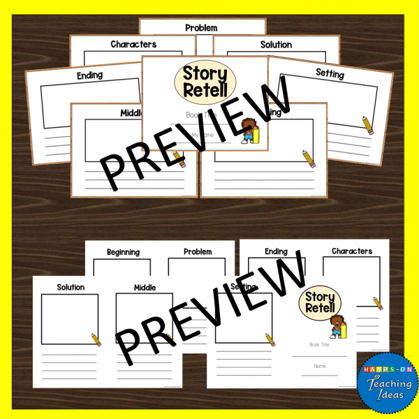Story Retell Booklet Story Elements - Hands-On Teaching Ideas