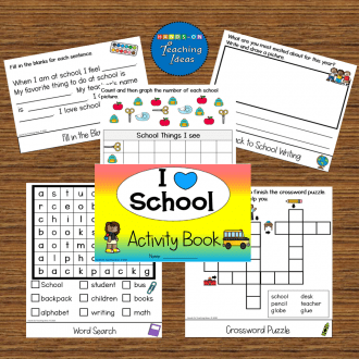 Back to School Activities Math and Language Flip Book - Hands-On ...