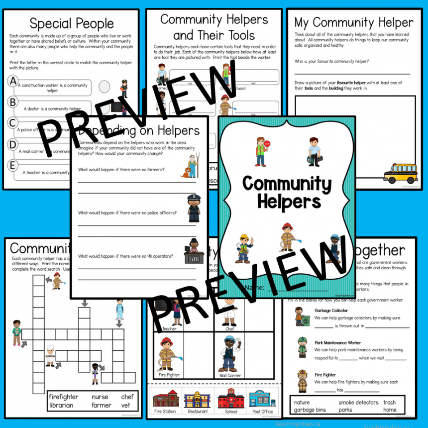 Community Helpers Social Studies - Hands-On Teaching Ideas