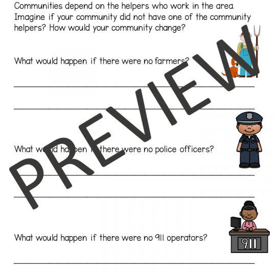 Community Helpers Social Studies - Hands-On Teaching Ideas