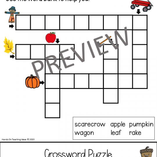 Fall Activities Flip Book Math and Language - Hands-On Teaching Ideas