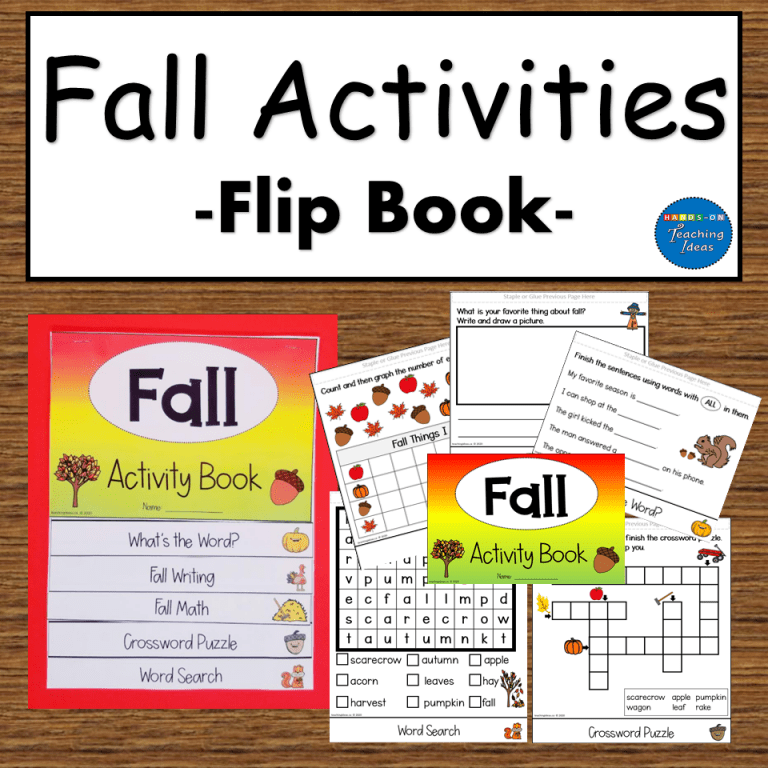 Summer Packet Activity Flip Book - Hands-On Teaching Ideas