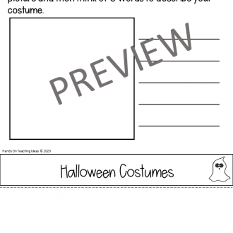 Halloween Activities Math and Language Flip Book - Hands-On Teaching Ideas