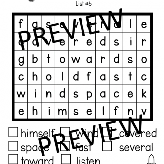 High Frequency Words (Sight Words) Word Searches Set #4 - Hands-On ...
