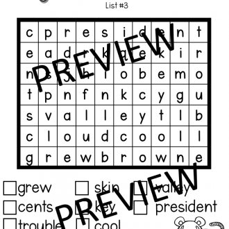 High Frequency Words (Sight Words) Word Searches Set #8 - Hands-On ...