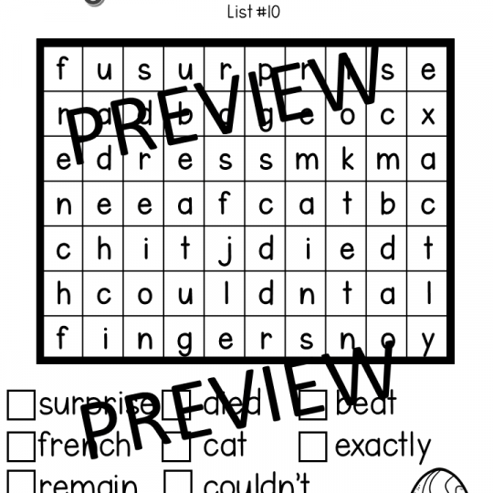 High Frequency Words (Sight Words) Word Searches Set #7 - Hands-On ...