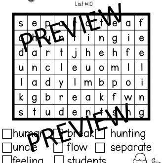 High Frequency Words (Sight Words) Word Searches Set #8 - Hands-On ...