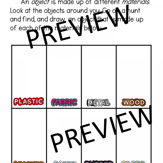 Materials, Objects and Everyday Structures - Hands-On Teaching Ideas