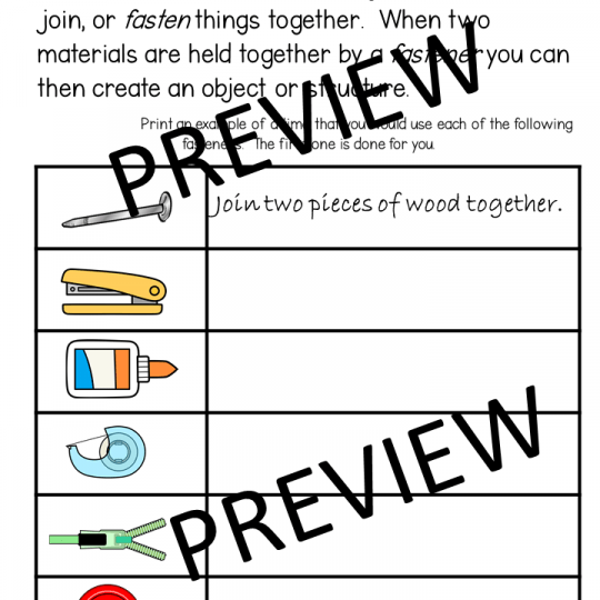 Materials, Objects and Everyday Structures - Hands-On Teaching Ideas