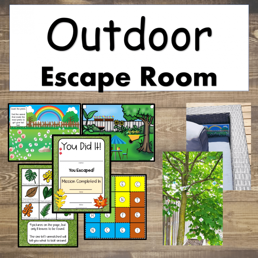 Outdoor Scavenger Hunt Escape Room - Hands-On Teaching Ideas