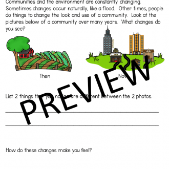 Local Community Social Studies Built and Natural Features - Hands-On ...