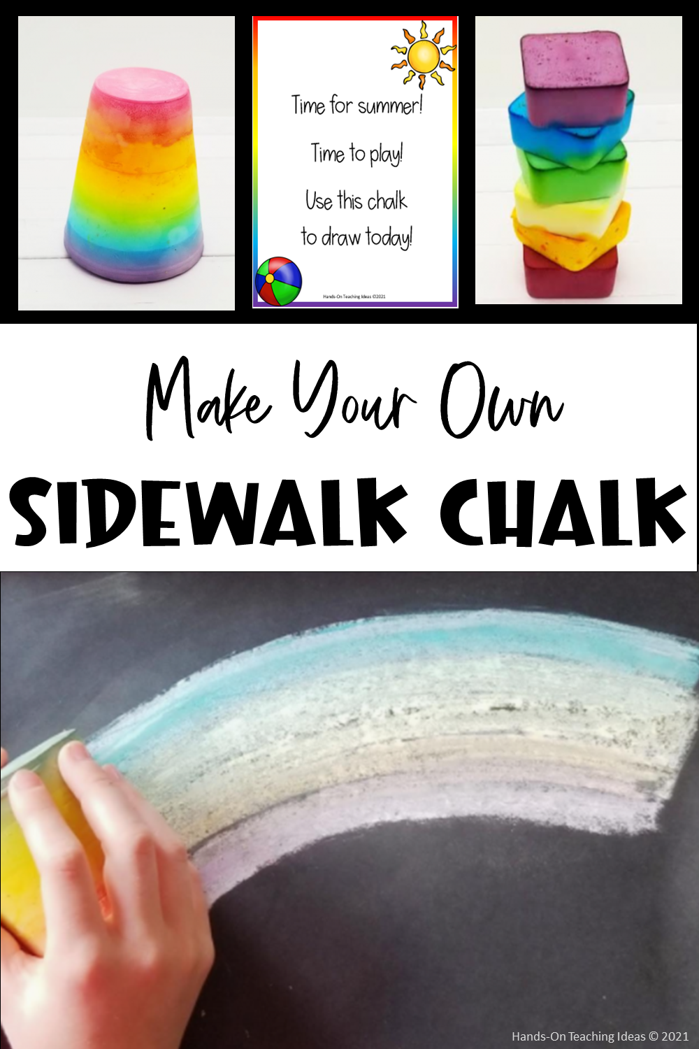 Easy DIY Liquid Sidewalk Chalk for Kids - Hands-On Teaching Ideas