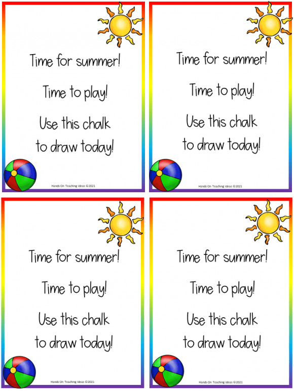 Make Your Own Sidewalk Chalk - Hands-On Teaching Ideas