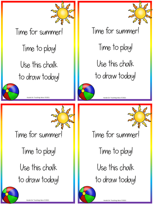 Make Your Own Sidewalk Chalk - Hands-On Teaching Ideas