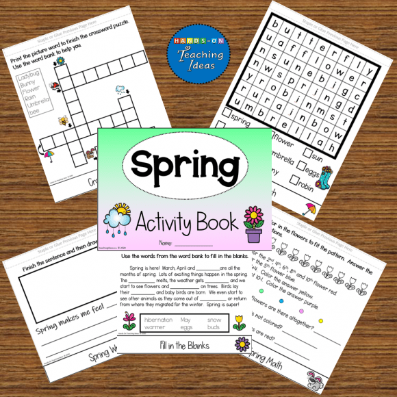 Spring Activities Flip Book - Hands-On Teaching Ideas