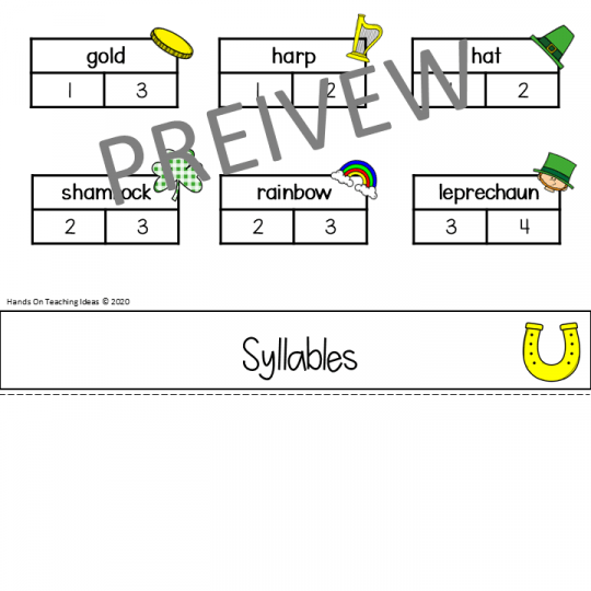 St. Patrick's Day Activities Math and Language Flip Book - Hands-On ...
