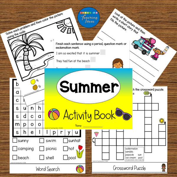 Summer Packet Activity Flip Book - Hands-On Teaching Ideas