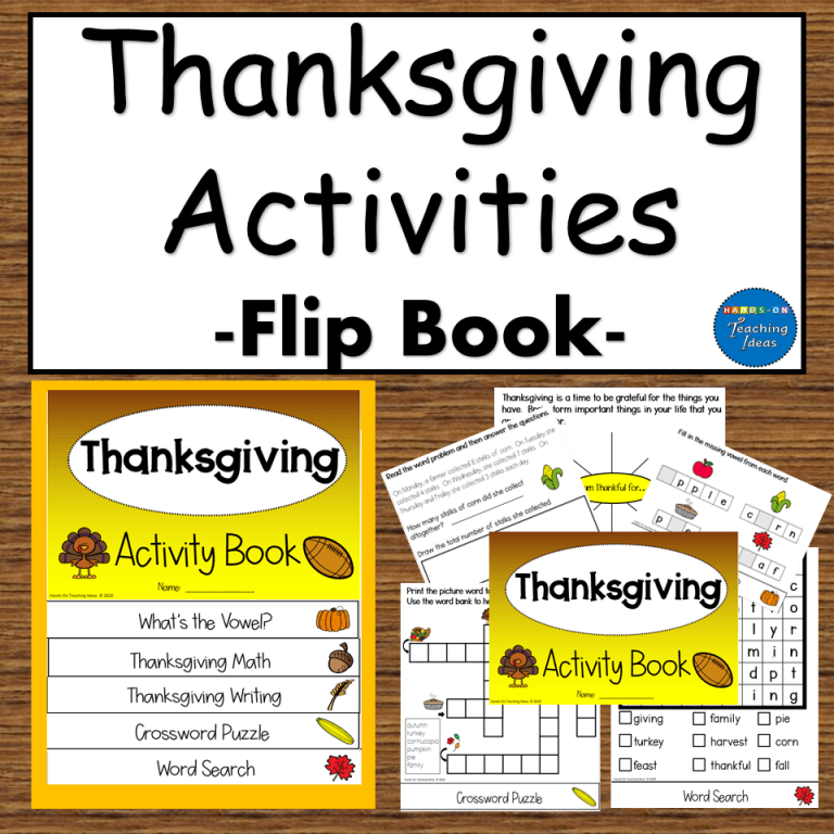 Summer Packet Activity Flip Book - Hands-On Teaching Ideas
