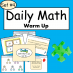 Daily Math Warm Ups Math Talks Month Bundle - Hands-On Teaching Ideas