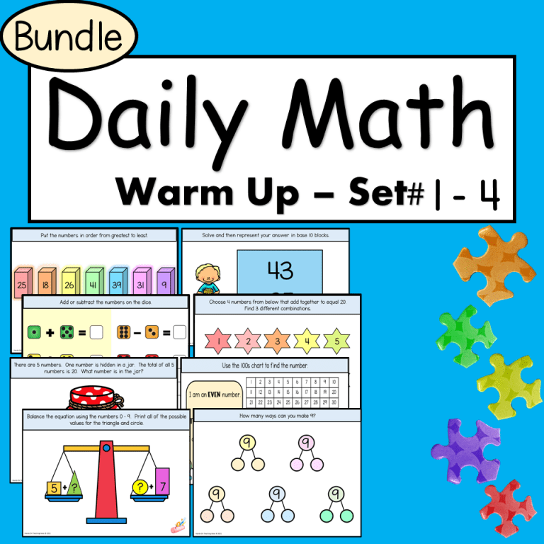 Math Activity Flip Book - Hands-On Teaching Ideas
