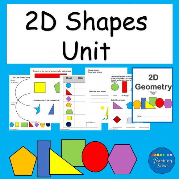 2D Shapes Geometry Math Unit - Hands-On Teaching Ideas