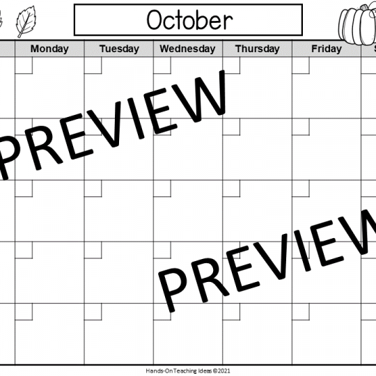 Printable Monthly Calendars 2023 + Blank Templates - Hands-On Teaching ...