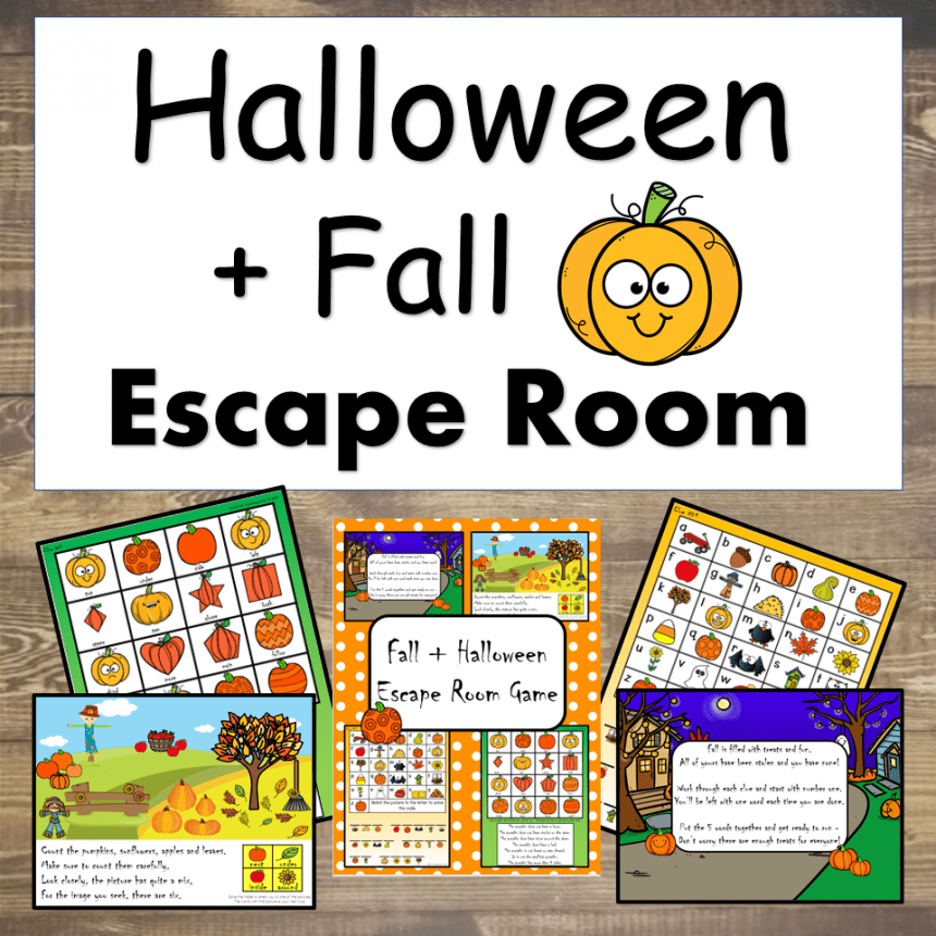 Fall and Halloween Escape Room - Hands-On Teaching Ideas