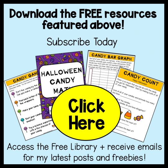 Easy Halloween Math Activities with Candy - Hands-On Teaching Ideas