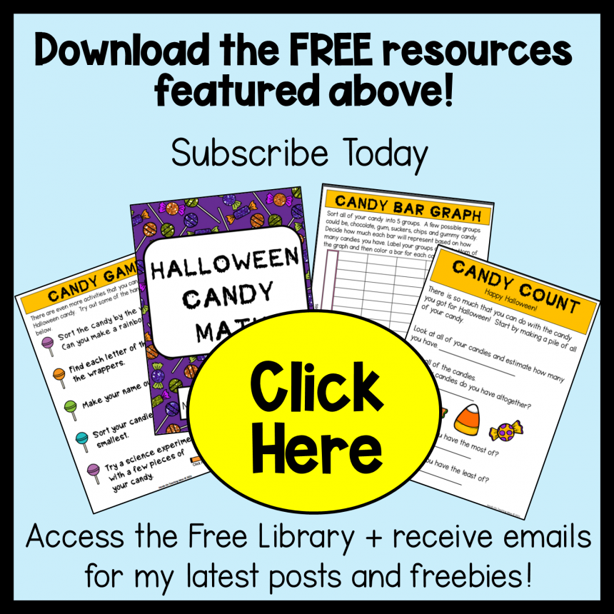 Easy Halloween Math Activities with Candy - Hands-On Teaching Ideas